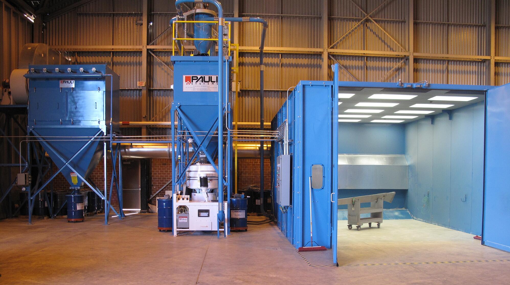 Blast Rooms - Abrasive Blast Room | Pauli Systems Blast Room